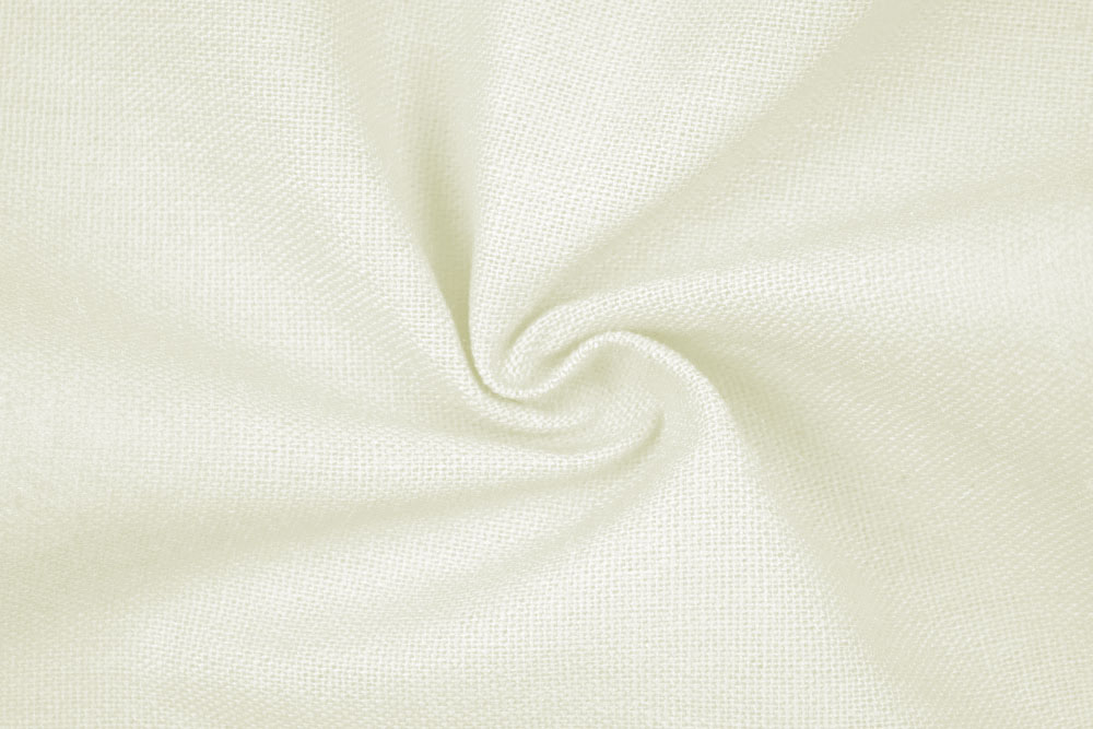 Leinen-Mischgewebe - Uni Creme | Online kaufen